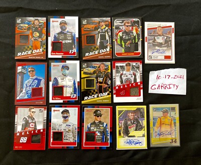 2020-2021 nascar card lot 1200+ Deegan Decker Auto Relic’s #’d Panini ...