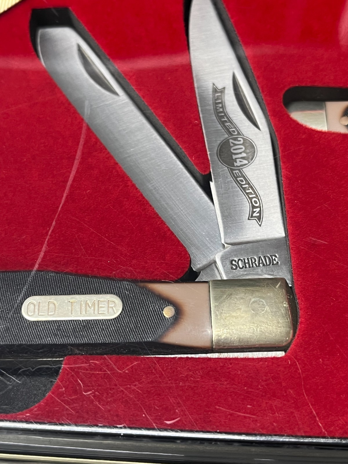 Schrade Old Timer 3 Knife 2014 Limited Edition Gift Set New 720T, 120T ...