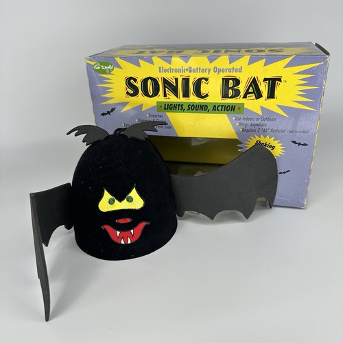 Vintage Fun World Shaking Vampire Sonic BAT Halloween Lights Sound ...