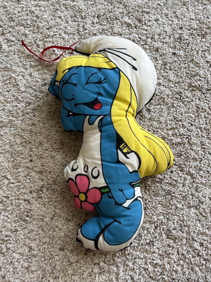 Vintage Smurfette Smurfs Plush Stuffed Pillow Doll | eBay