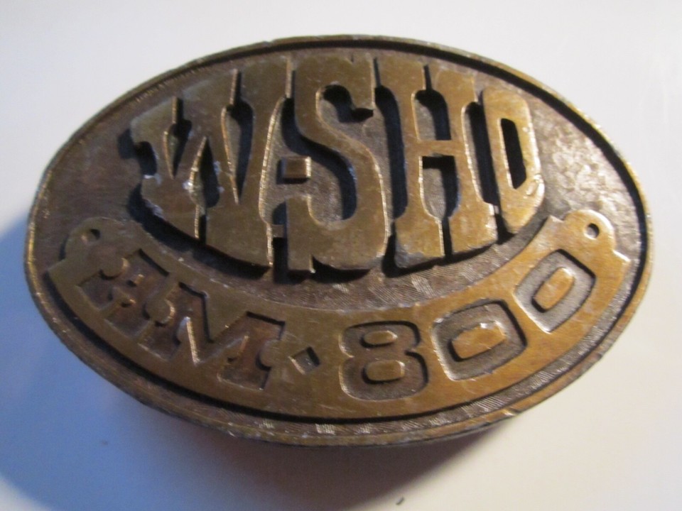 1980 WSHO AM-800 RADIO STATION BELT BUCKLE - HEAVY - GW-13 | eBay