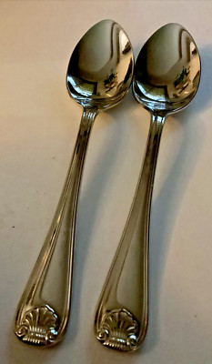 Gorham SHELL Gorham Stainless 2 Soup Spoons 18/8 Flatware Japan/Korea 6 ...