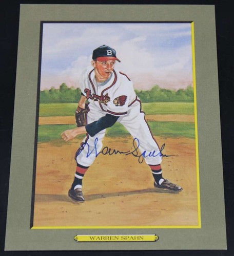 Warren Spahn Signed Perez Steele Great Moments Braves Autograph D13156 ...