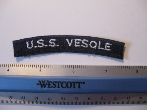 USN US Navy USS VESOLE DD 878 Arc Rocker Tab Patch | eBay