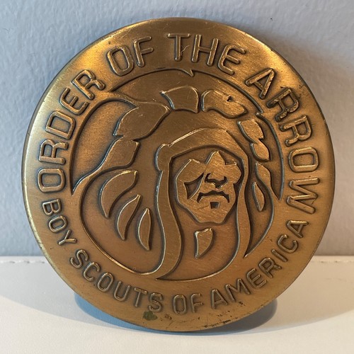 Vintage Order Of The Arrow Boy Scouts Of America Belt Buckle MGM Chief ...