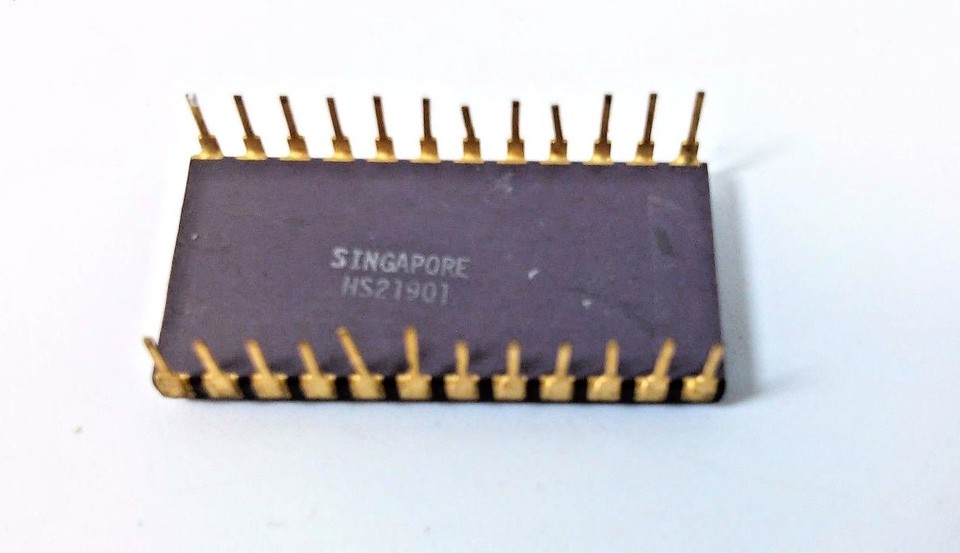 Eprom CPU Processor EA 2708 IC DIP 24 Pins Gold Plated 7923 Vintage ...