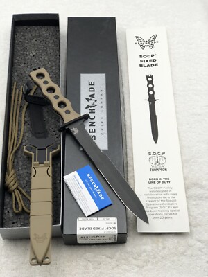 Benchmade 185SBK-1 Prototype SOCP Fixed Blade Knife NIB Made In USA | eBay