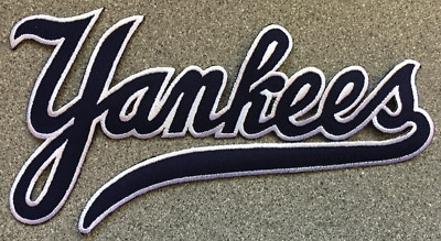 NEW YORK YANKEES MLB BASEBALL VINTAGE LARGE 8.75" CURSIVE SCRIPT TEAM ...