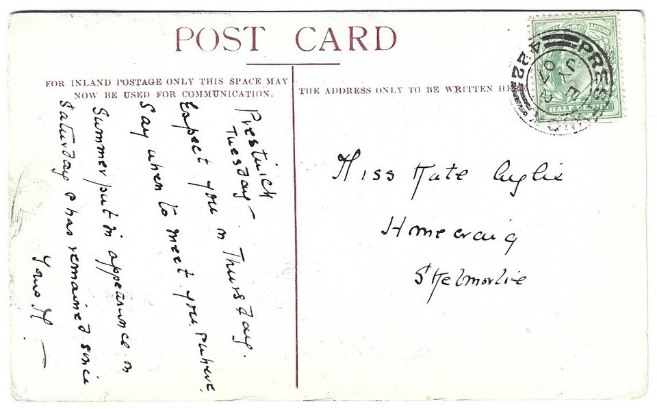 PRESTWICK/SKELMORLIE SCOTLAND Postcard ALF J. LAWRANCE Vaudeville/Film/Pantomime | eBay