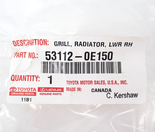 Genuine OEM Toyota Lexus 53112-0E150 Lower Grille | eBay