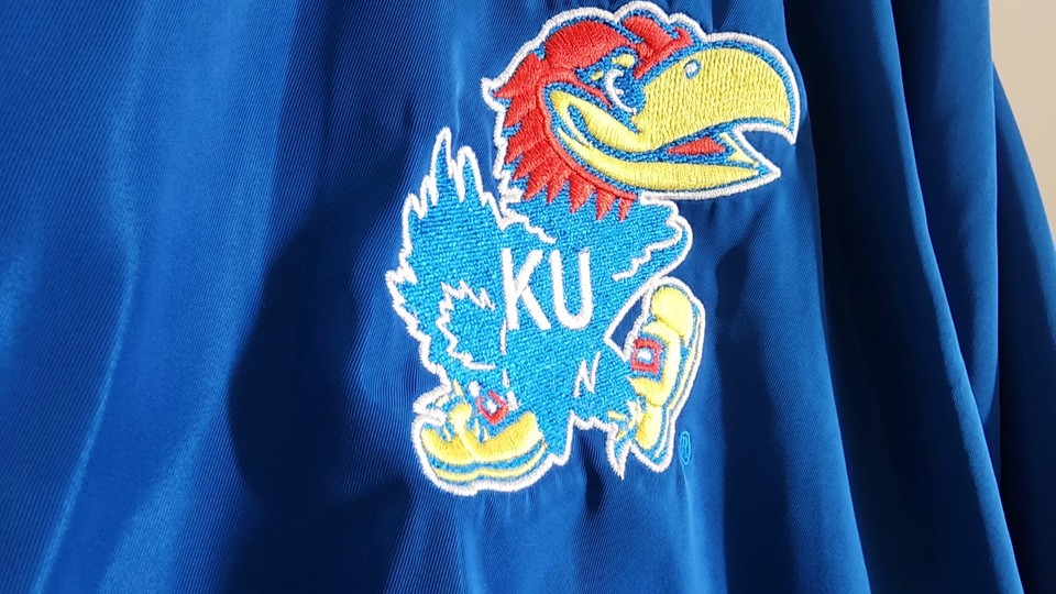 Vintage Kansas Jayhawks KU Men's Adult Jacket XL Satin Snap Bomber USA ...