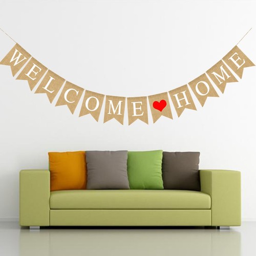 2 .8M Love Welcome Flag Bannière Suspendue Bienvenue À Maison De Fête ...