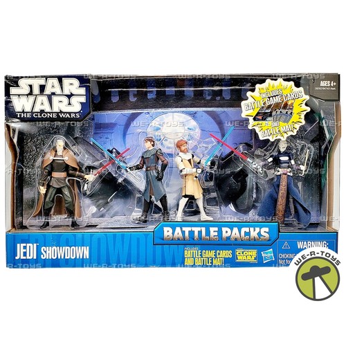 Star Wars The Clone Wars Battle Pack Jedi Showdown Figure Set 2010 ...