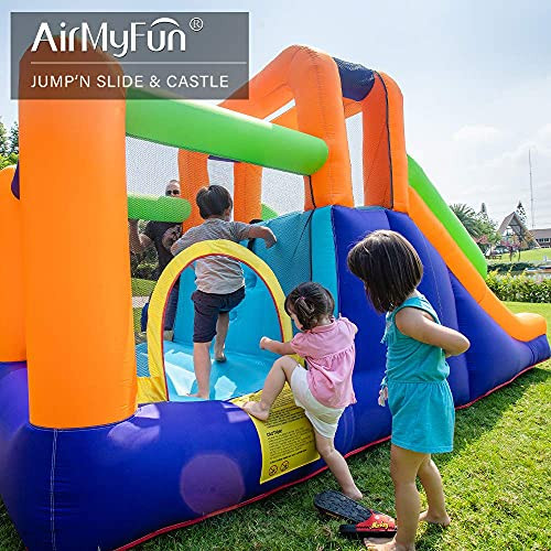 Bounce House with Slide Inflatable Durable Sewn Jumper Castle Bouncy ...