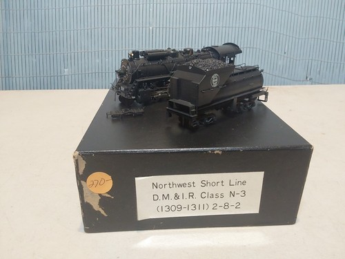 Northwest Short Line HO Locomotive #571 Painted Brass 2-8-2 w/DMLR ...