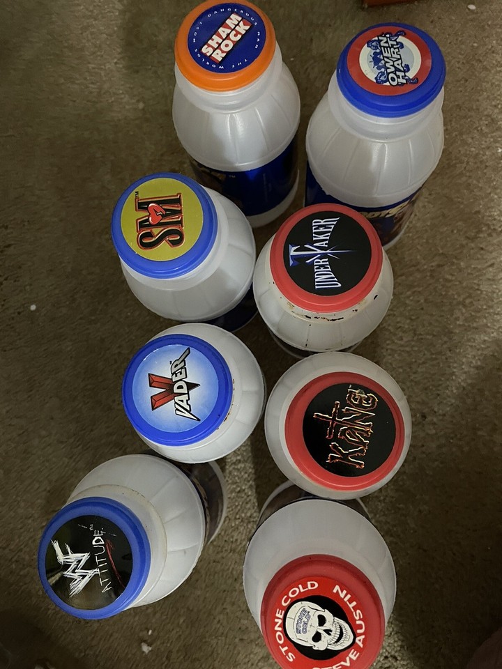 WWF Bodyslam Juice Drink Package w/Empty Bottles VERY RARE Vintage WWF ...