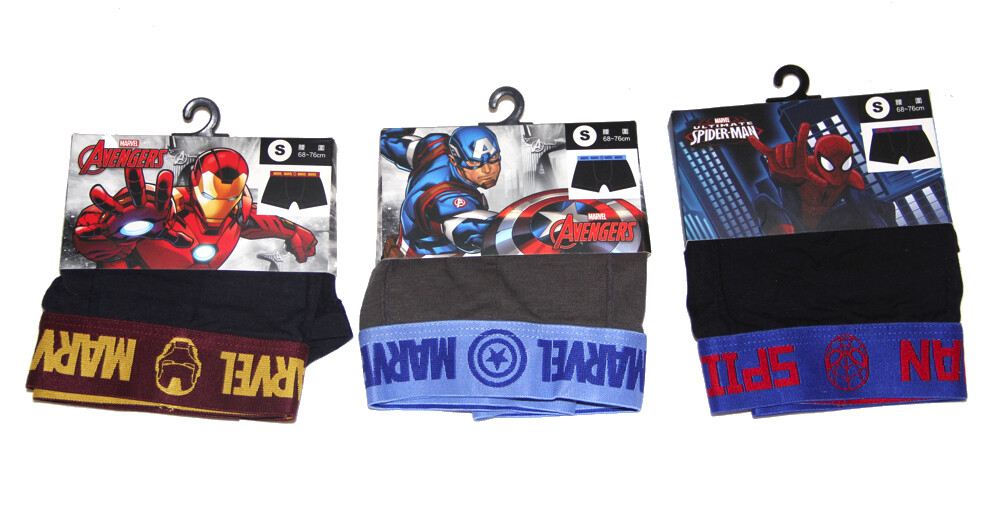 Marvel Spider-man Iron man Captain America Boy's Boxer Brief Underwear ...