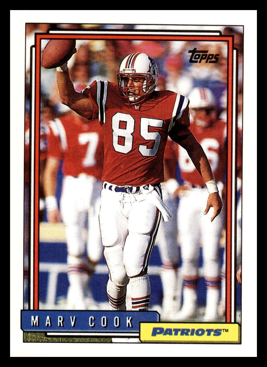 1992 Topps #645 Marv Cook New England Patriots Football Card EX | eBay