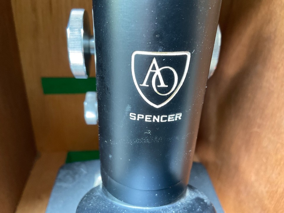 American Optical AO Spencer Microscope W Case | eBay