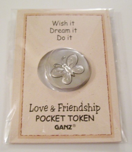 GANZ POCKET TOKEN INSPIRATIONAL WISH IT DREAM IT DO IT BUTTERFLY NEW | eBay