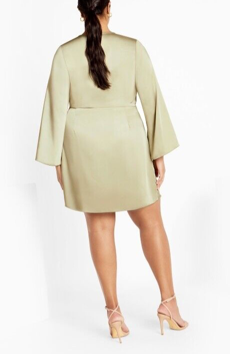 CITY CHIC Amira Wrap Dress in Winter Pear Plus Size XS / 14 NWOT [RRP ...
