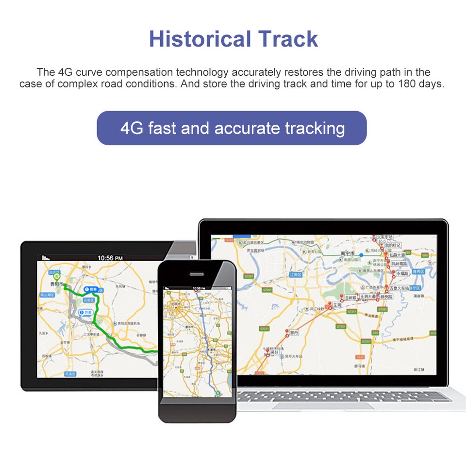 4G GPS Tracker Vehicle OBD Tracking Device Real Time Motorcycle Car GPS ...