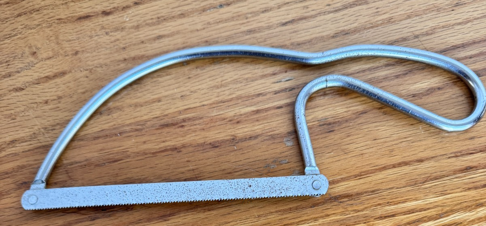 Vintage Stainless Steel Hand Bone Meat Saw - 6" Blade~Some Rust on ...