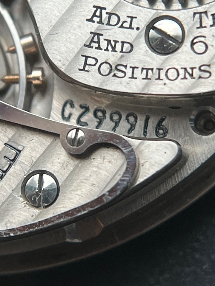 HAMILTON 992B RAILROAD GRADE 16 SIZE MOVEMENT MONTGOMERY DIAL RUNNING ...