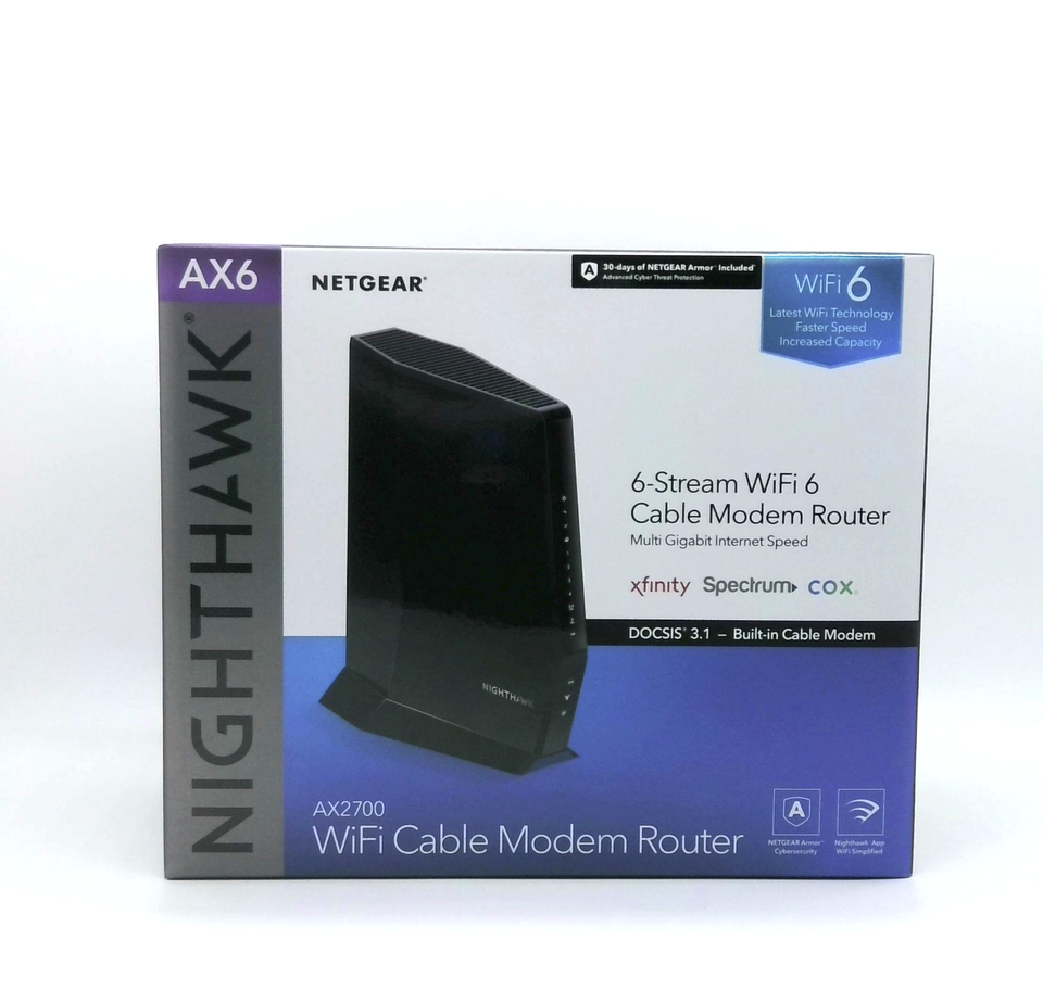 NETGEAR Nighthawk - CAX30 - AX2700 DOCSIS 3.1 2.7Gbps WiFi Cable Modem ...