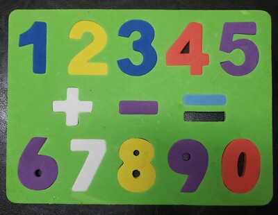 Educational Foam Puzzle ~ Numbers and Equations (Colors May Vary) | eBay