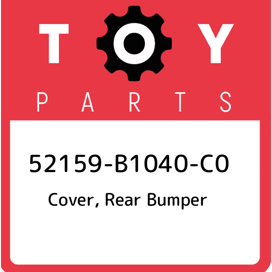 52159-b1040-c0 Toyota Cover Rear Bumper 52159B1040C0 Genuine OEM Part ...