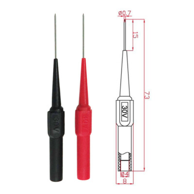 1 pair TPC161 Insulation Piercing Needle Probe for Multimeter Test ...