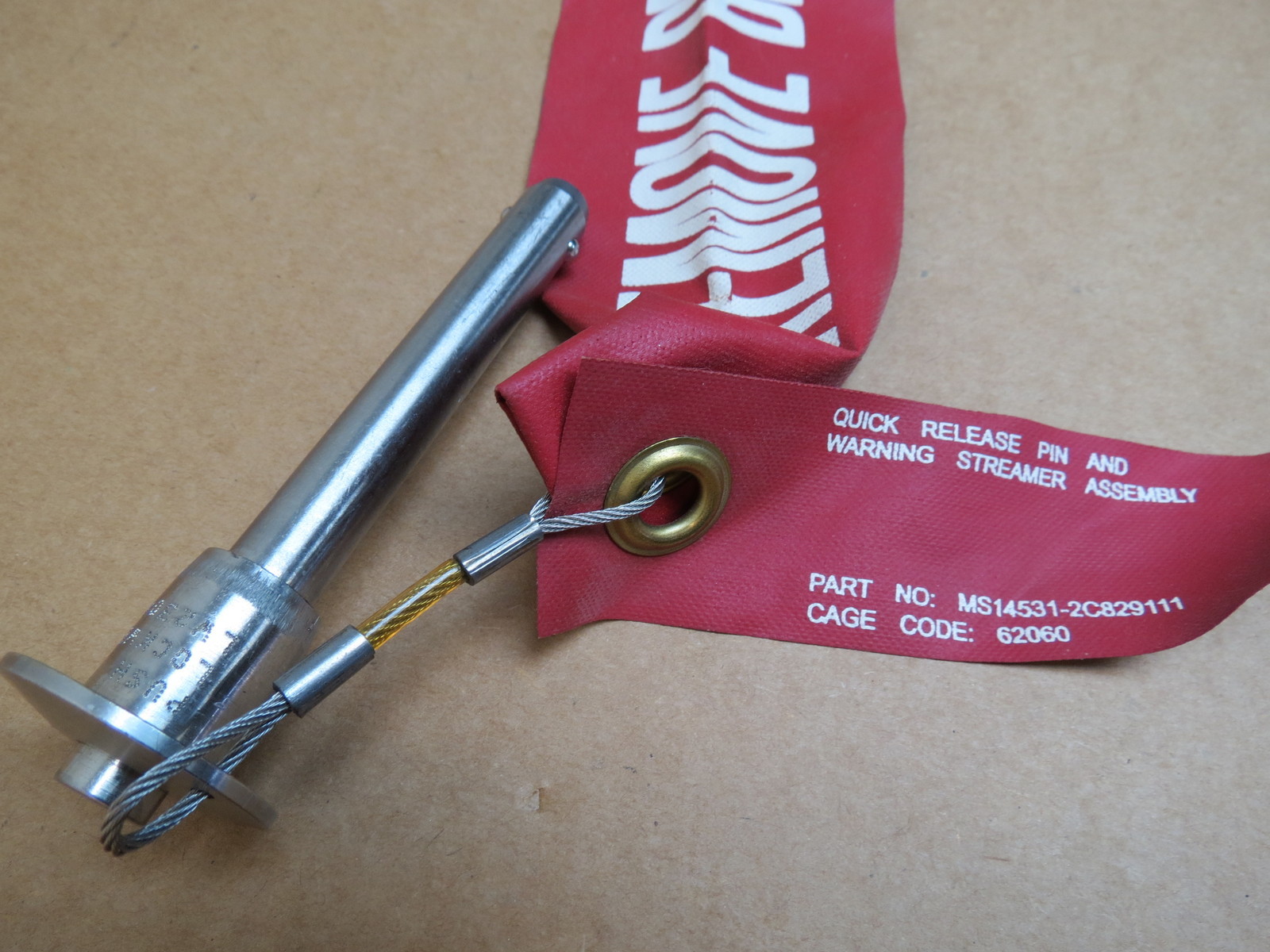 Aircraft Aerospace 1/2" x 2.9” Quick Release Pin + Remove Before Flight ...