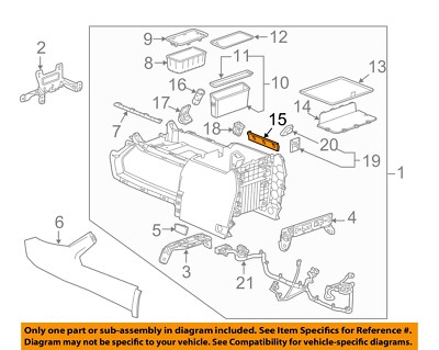 GM OEM 14-19 Sierra 1500 Console Center Console-Rail 22794422 | eBay