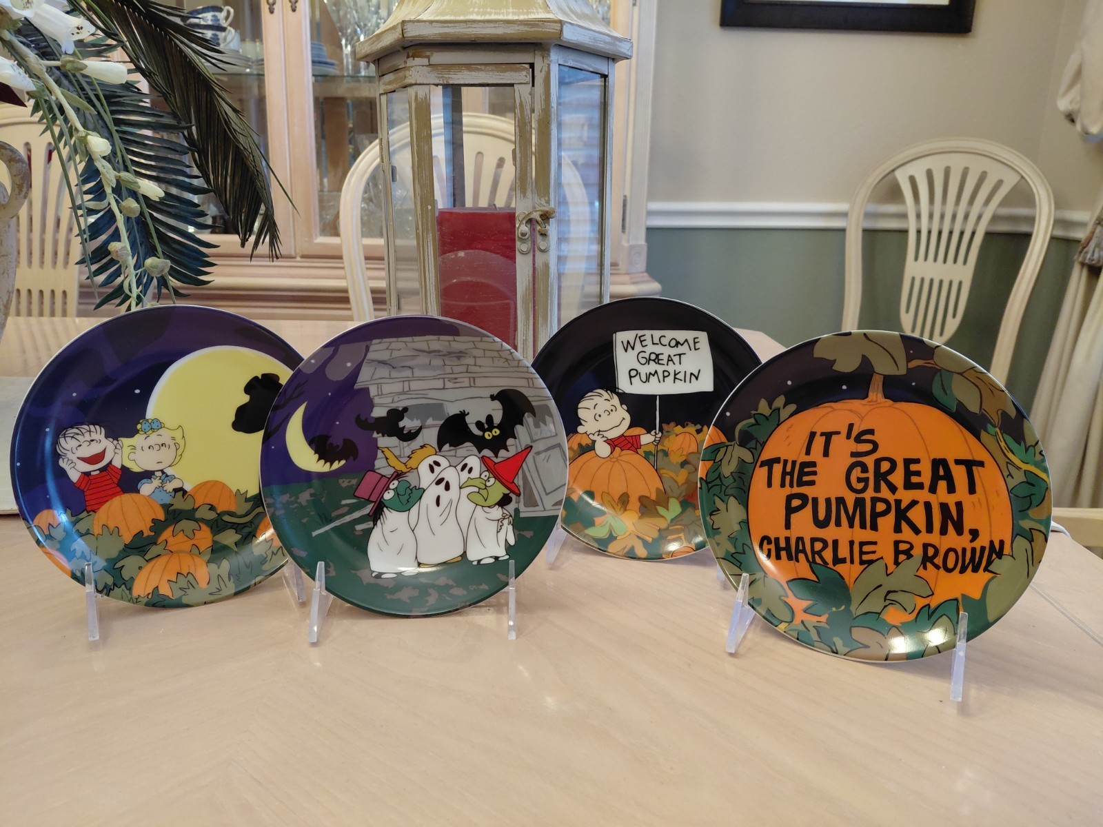 PEANUTS CHARLIE BROWN 2025 THE GREAT PUMPKIN HALLOWEEN APPETIZER PLATES ...