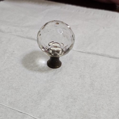 Clear Glass Crystal Round Ball Prism 1.5" Drawer Knobs, One | eBay