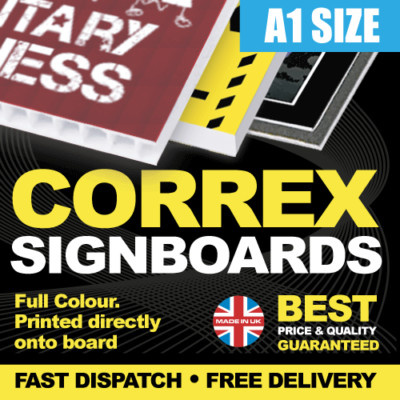 Correx Signs Printed Full Colour - Lamp Post Sign - High Quality - A1 ...