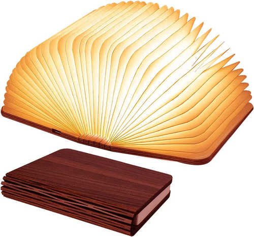 Wooden Book Light, 3 Colors Folding Book Lamp | eBay