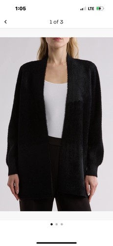cyrus open front sweater coat black xs nwt | eBay