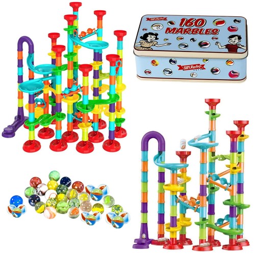 Marble Run Race Set Creative Building Blocks Space Rail Track Marbles ...