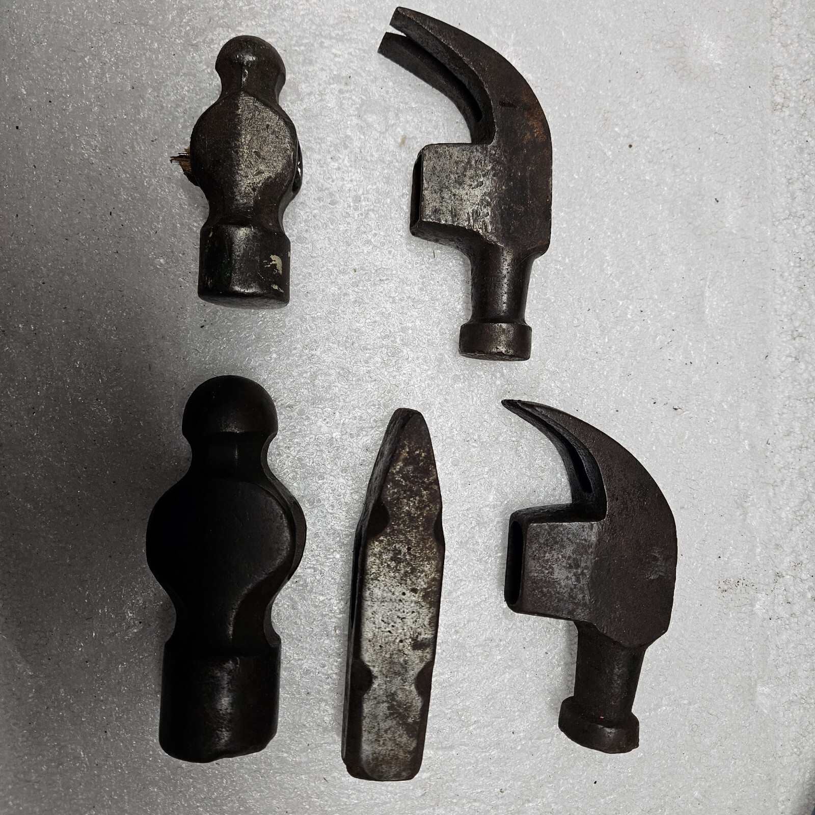 Lot of 5 hammer heads Lot (Claw, Ball Pein/Peen, blacksmith) | eBay