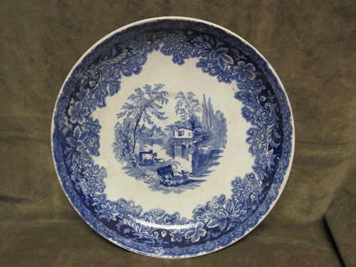 Victorian W Adams & Sons Lorraine Ironstone China England Blue White ...