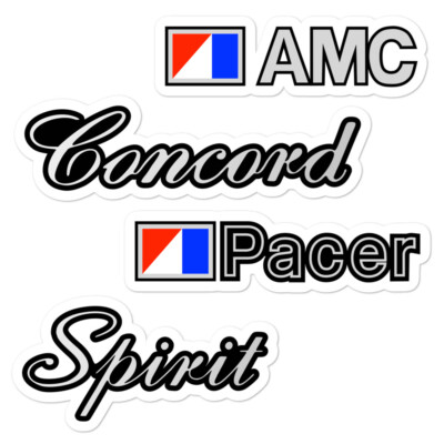 AMC Sticker Assortment (4) Spirit Concord Pacer Emblem Logo Badge ...