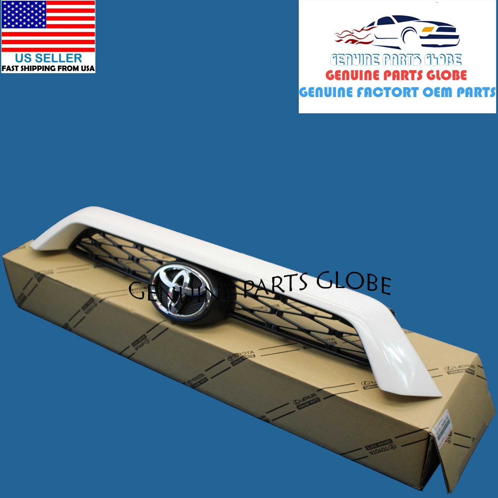 GENUINE OEM TOYOTA 2014-2019 4RUNNER SUPER WHITE RADIATOR GRILLE 53101 ...