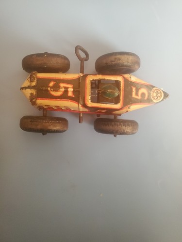 Vintage Marx #5 Tin Race Car In Working Condition. Made In USA | eBay