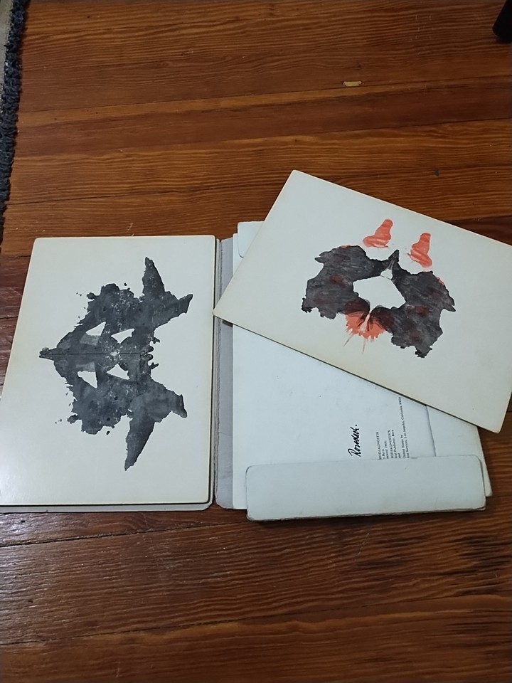 Rorschach Inkblot Test Plates (Cards) | eBay