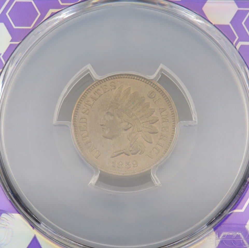 1859 Indian Head Cent PCGS MS62 Trader Bea Label | eBay