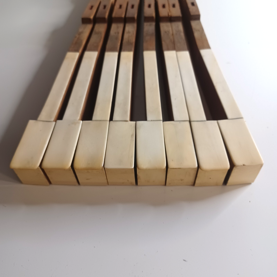 Antique 1880s Ivory Piano Keys Lot of 8 Baldwin Upright Crafting Repair ...
