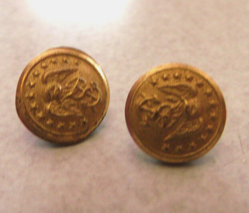 VINTAGE 2 USMC U.S. MARINE CORPS GOLD COLORED BUTTONS | eBay