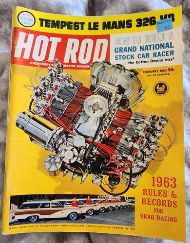 HOT ROD FEBRUARY 1963 Pontiac Tempest LeMans 326 Road Test & 426 Super ...